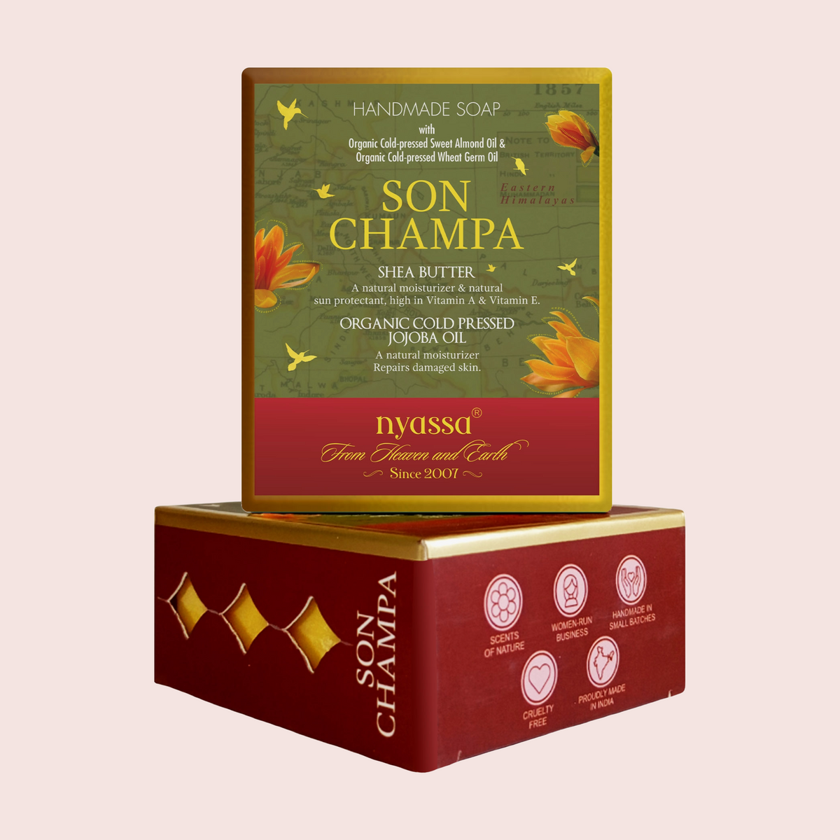 Son Champa Handmade Soap 150g | Shea Butter; Jojoba Oil for Dry Skin ...