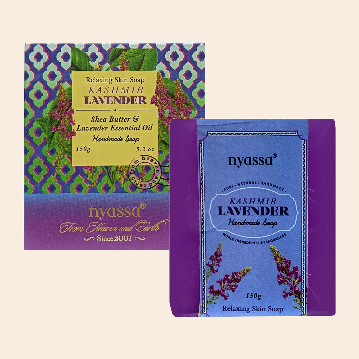 Kashmir Lavender Handmade Soap 150gm – Nyassa